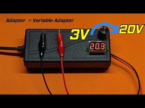 Turn Any Fixed Voltage Adapter To Variable Voltage Output 3v 20v YouTube Voltage Adapter