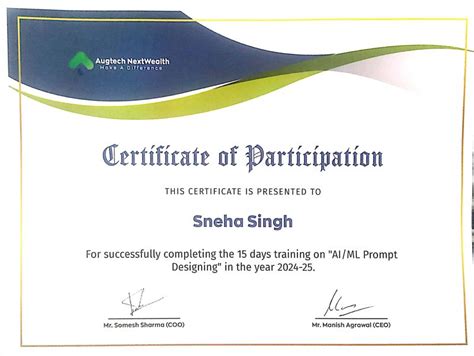 sneha singh on linkedin ai machinelearning promptengineering certification nextwealth