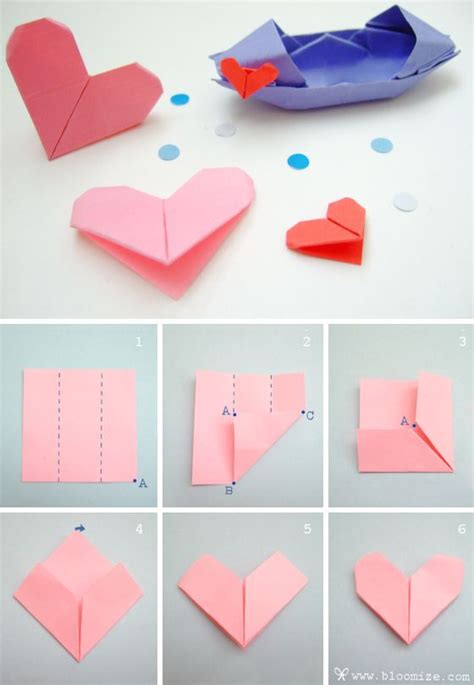 Sticky Note Origami Heart A Step By Step Guide To Folding An Adorable