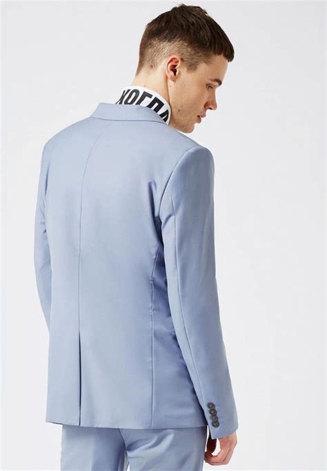 Пиджак Topman, цвет: голубой, TO030EMRMB81 — купить в интернет-магазине ...