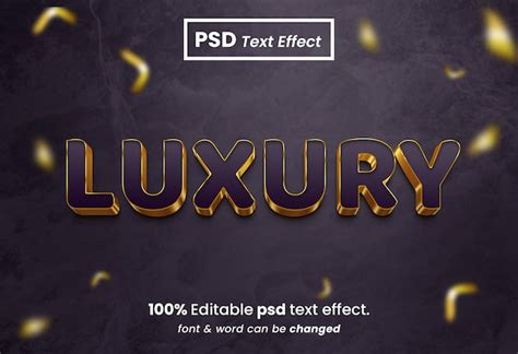 Premium Psd Luxury 3d Text Effect