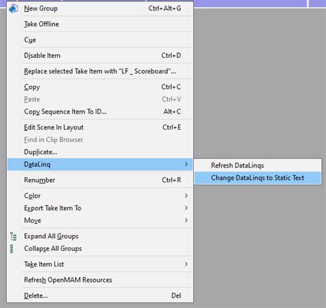 Copy Datalink Values To Text Values Graphics