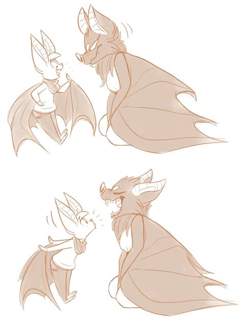 Bat Hugs Animated Bat Drawing Styles Cute Bat Fanart Character Art