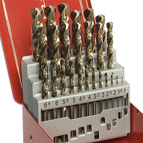 25 Piece Metric Cobalt Drill Set