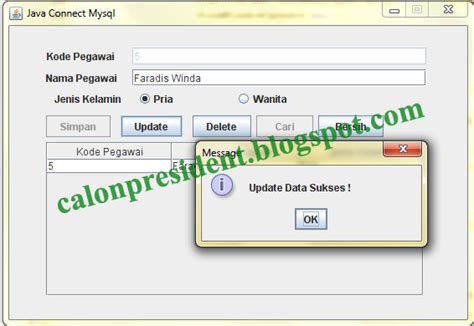 Aplikasi Crud Java Koneksi Java Dan Mysql Contoh Download Program C Php Java Web C