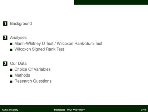 Ordinal And Metric Tests Two Sample Situations Erik Kusch