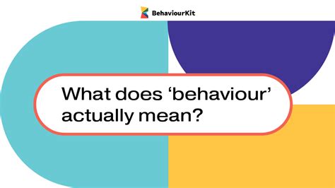 What Does ‘behaviour Actually Mean