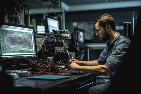 Premium Photo Computer Diagnostics Of A Modern Car Generative Ai