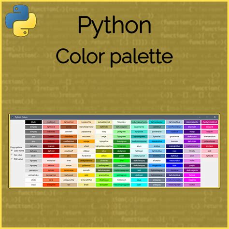 Python Color Palette Stefan Hamann