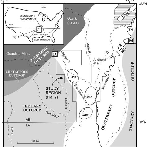 Regional Map Showing The Geologic And Structuraltectonic Setting Of