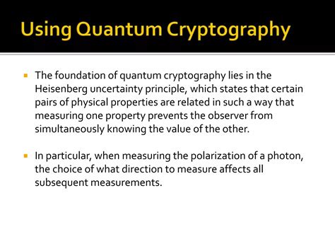 Quantum Cryptography Presentation Pptx