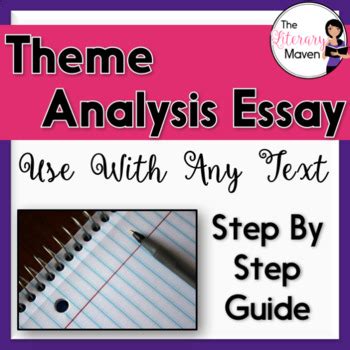 Theme Analysis Essay Step By Step Writing Guide For Use With Any Text