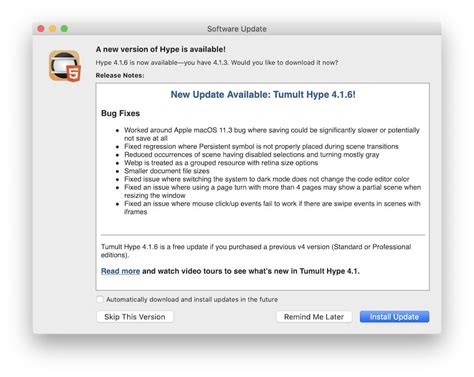 Tumult Hype 416 Update Now Available Tumult Company Blog