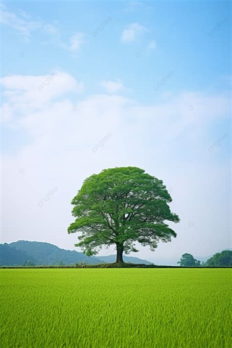 푸른 들판의 나무 배경 배경 화면 및 일러스트 무료 다운로드 Pngtree