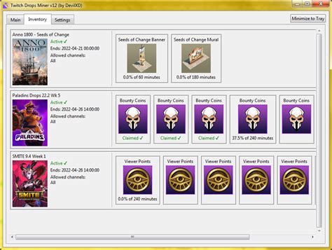 github devilxd twitchdropsminer an app that allows you to afk mine