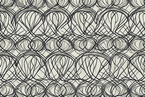Premium Photo Vector Seamless Pattern Irregular Abstract Grid Texture Free Hand Drawn Trellis