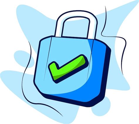 Premium Vector Security Padlock With Check Mark Vector Illustration