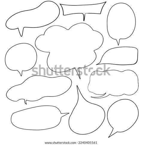 Set Collection Speech Bubbles Presentation Ppt Stock Vector Royalty Free Shutterstock