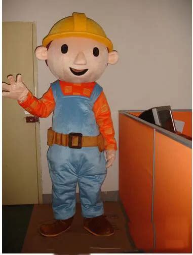 2018 High Quality Adult Size Bob The Builder Mascot From