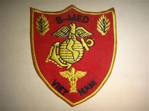 Vietnam War Patch Usmc Marine B Company Medical Team 3rd Medical