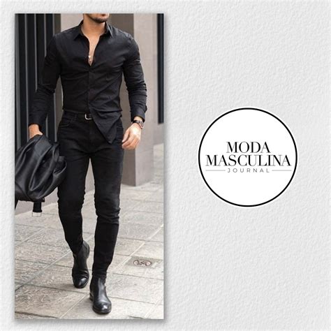 6 Ideias Para Usar Camisa Preta No Look Moda Masculina Journal