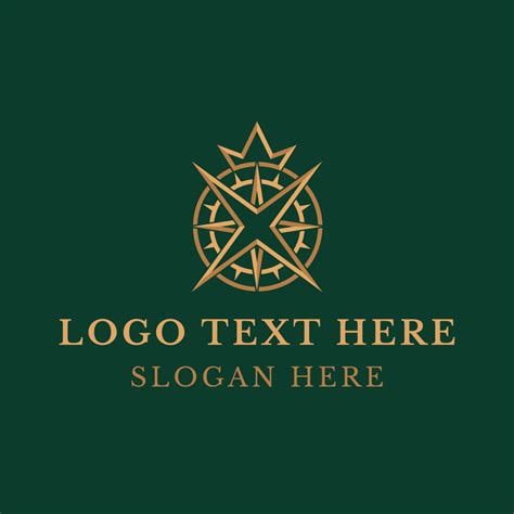 Golden Compass Crown Logo Brandcrowd Logo Maker Brandcrowd Brandcrowd