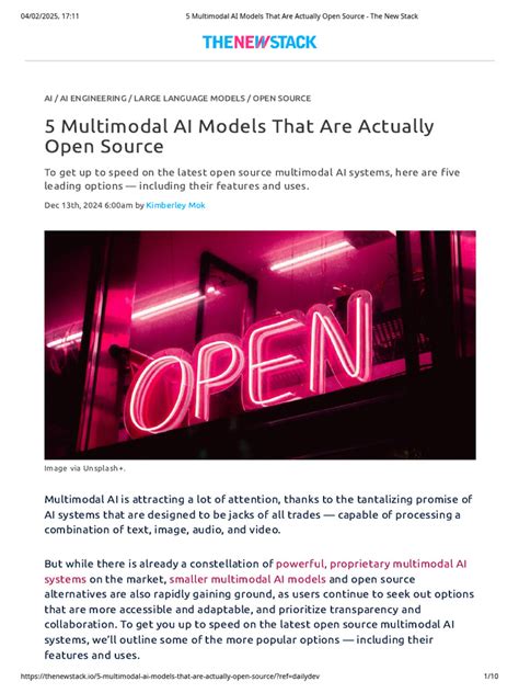 5 Multimodal Ai Models That Are Actually Open Source The New Stack