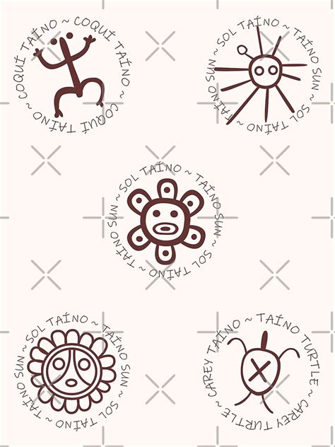 Puerto Rican Taino Symbols Tattoo