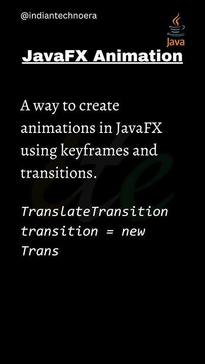 52 Javafx Animation Shorts Java Indiantechnoera Youtube