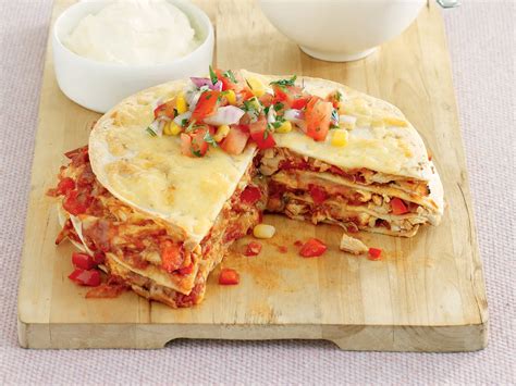Mexican Tortilla Stack Womens Weekly Food