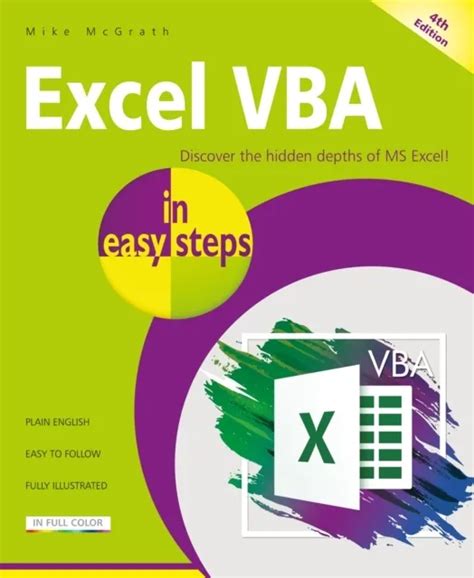 Excel Vba In Easy Steps Illustrated Using Excel In Microsoft 365