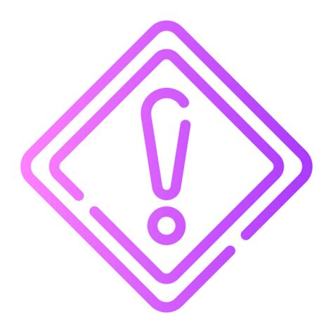 Caution Generic Gradient Outline Icon