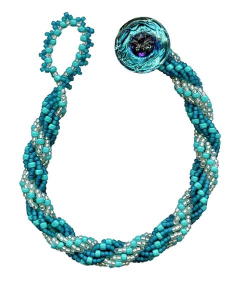 Stitches Double Spiral Rope Beaded Bracelet Patterns Bead Jewellery Beaded Bracelets