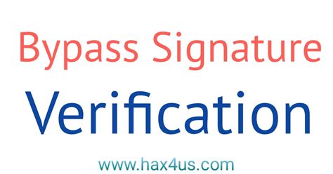 Bypass Or Kill Signature Verification Of Android App Hax4us