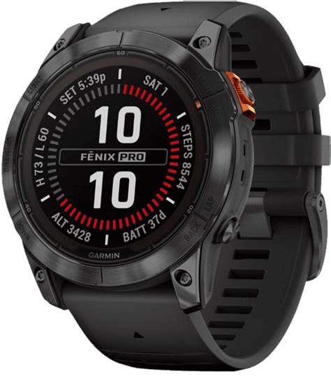 Умные часы Garmin Fenix 7X PRO Sapphire Solar (010-02778-54) карбоновый ...