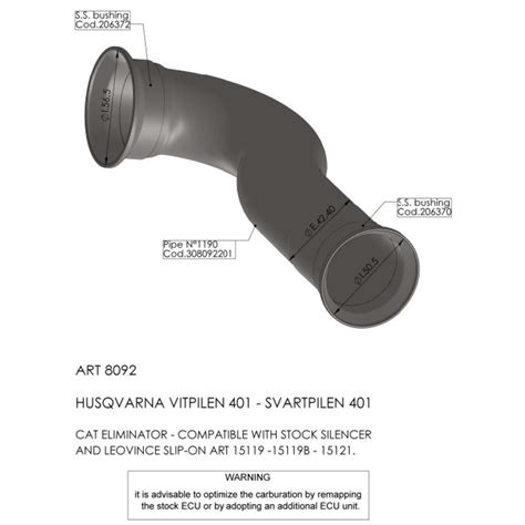 Leovince Lv Link Pipe Cat Elim Skulvlp8092