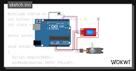Servo On Off Wokwi Esp32 Stm32 Arduino Simulator