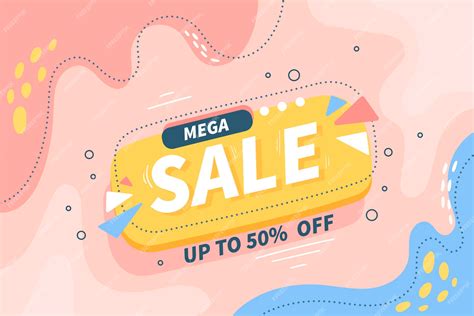 수평 판매 배너 서식 파일 무료 벡터