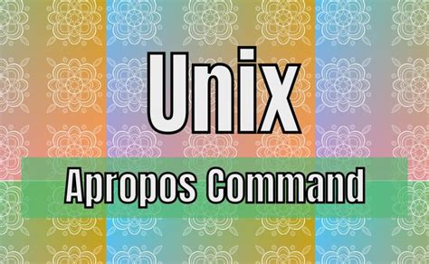 parthipan n on linkedin apropos — the unix command