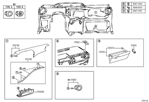 Instrument Panel Garnish Sub Assembly 2 55012 52070 C1 Autoparts
