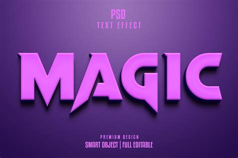 Premium Psd Magic 3d Text Effect