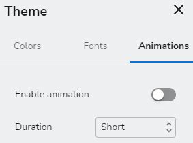 WebsiteBuilder How To Disable Theme Animations Verio