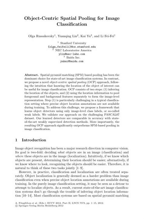 PDF Object Centric Spatial Pooling For Image Classification DOKUMEN