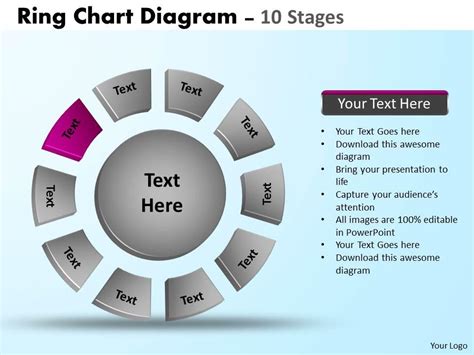 Ring Chart Diagrams Templates 4 PowerPoint Templates Designs PPT Slide Examples