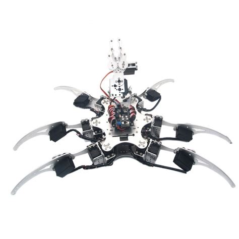 20dof Aluminium Hexapod Robotic Spider Six Legs Robot Frame Kit With 20pcs Mg996r Servo And Servo