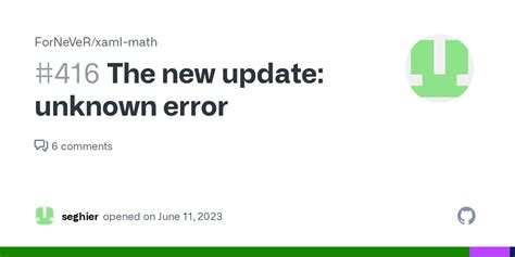 The New Update Unknown Error · Issue 416 · Forneverxaml Math · Github