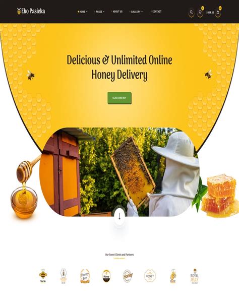 Beeberry Beekeeping And Honey Shop Html Template Site Templates Ft