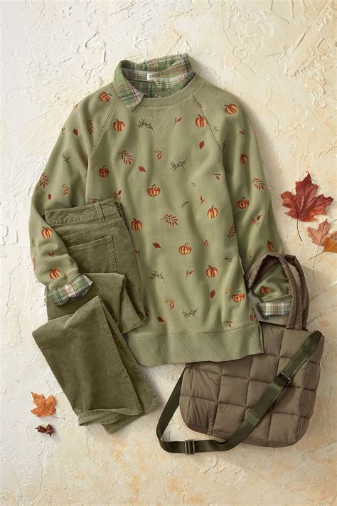Patch O Pumpkins Sweatshirt Coldwater Creek