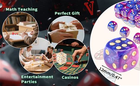 36 Of Pack 12mm 6 Sided Dice Set Two Colours D6 Game Dice Set 6 Sided