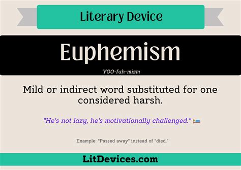 Understanding The Use Of Euphemism As A Literary Device